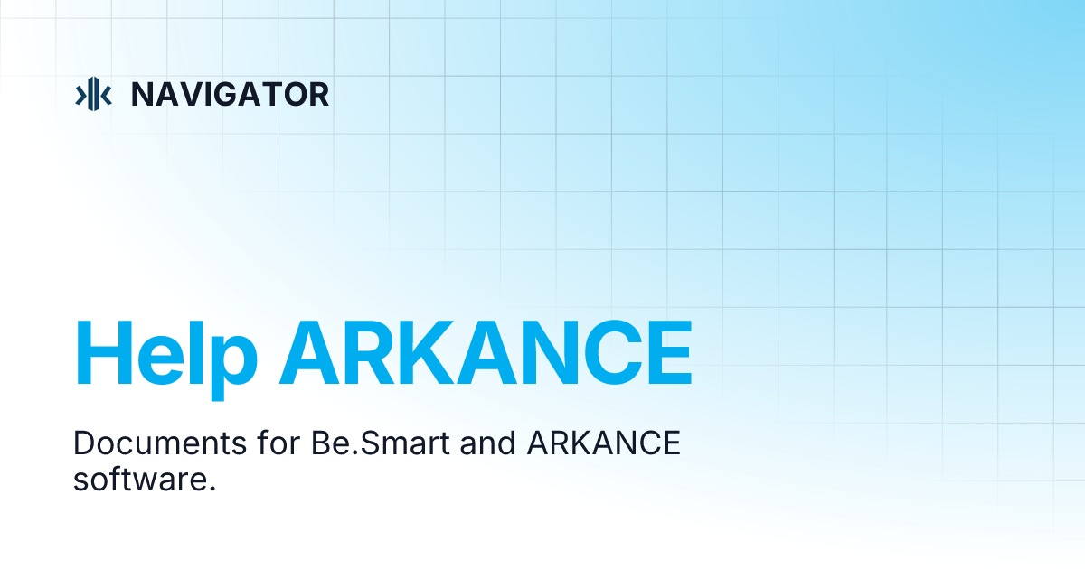 Help ARKANCE | NAVIGATOR